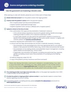 Ordering GeneDx genetic testing - GeneDx®